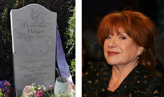 Das Rätsel ist gelöst: Hier ruht Hannelore Hoger - Hamburger Allgemeine ...